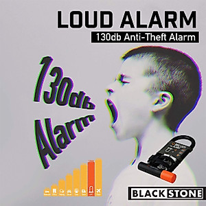 Blackstone Anti-Theft 130 dB Alarm U-Lock Heavy Duty