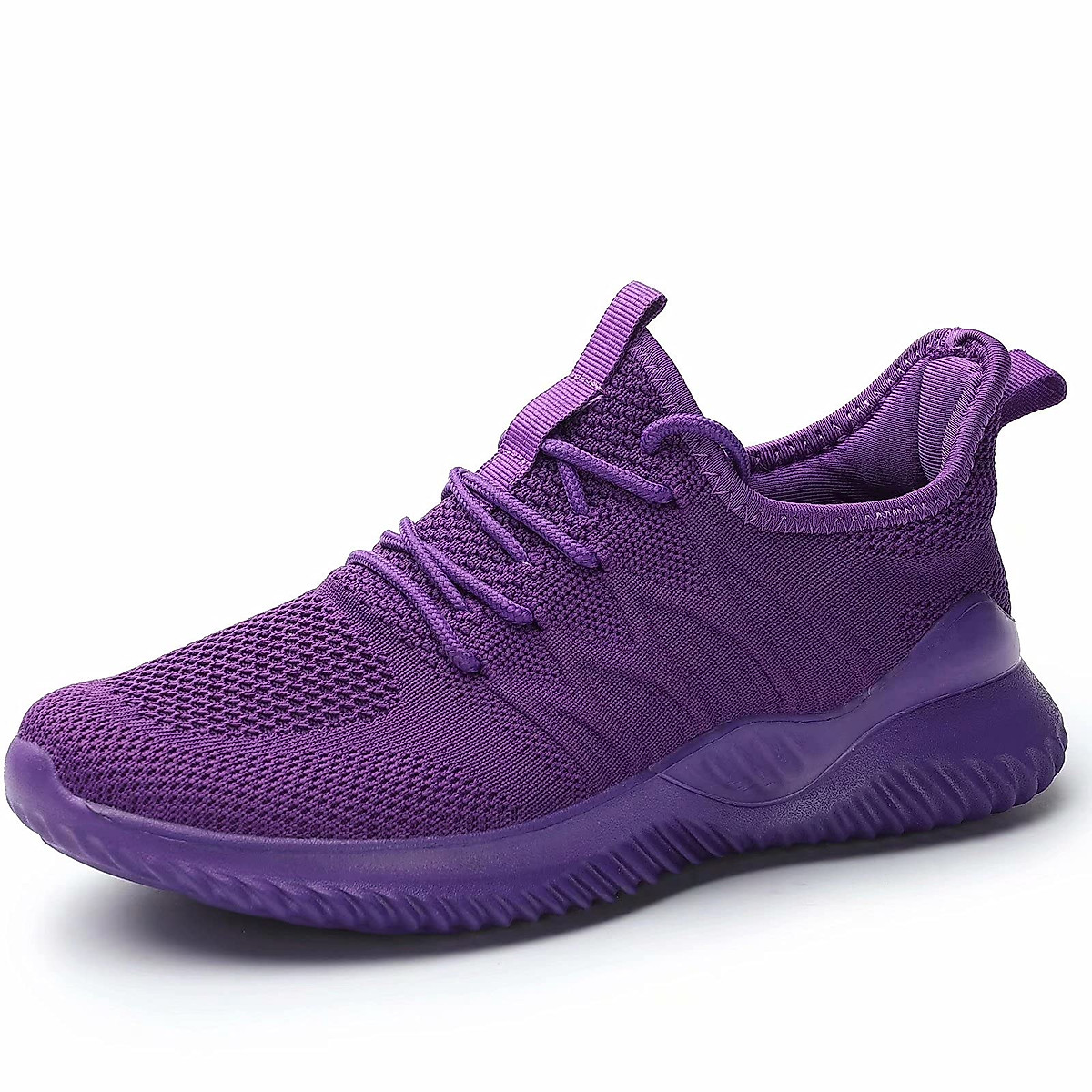 Women's Running Shoes Ladies Slip on Tennis Walking Sneakers Lightweight Breathable Comfort Work Gym Trainers Stylish Shoes Dark Purple