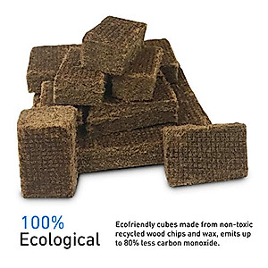 Eco Cubes Fire Starter Squares – Great Fire Starters for Wood Stove, Fireplace, Charcoal Grill – Quantity 168