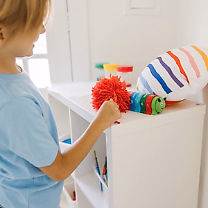 Melissa & Doug Counting Caterpillar - Classic Wooden Toy With 10 Colorful Numbered Segments