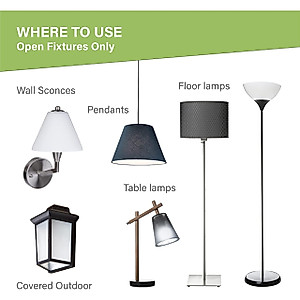 Sigalux LED Light Bulbs 60 Watt Equivalent A19 Standard Light Bulbs 2700K Warm, Non-Dimmable Energy Efficient 9.5W LED Soft White Bulb with E26 Medium Base, 800 Lumens, UL Listed, 4 Packs