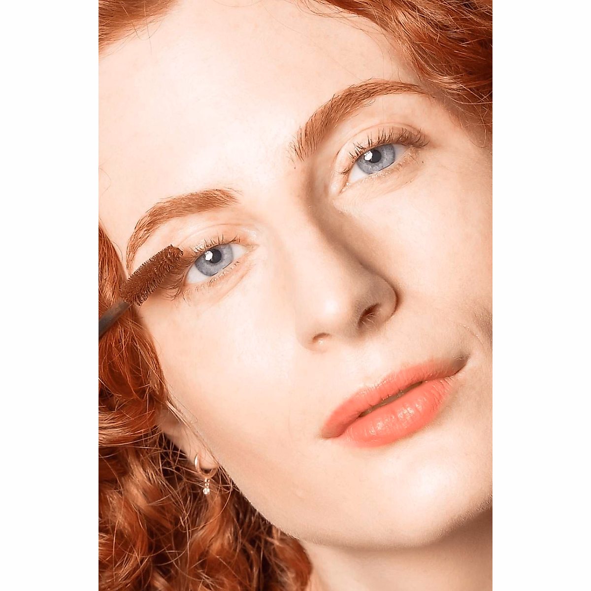Redhead Revolution's Vegan Gingerlash Redhead Mascara | Auburn Brown Mascara for Redheads & Blondes (Honest Auburn)