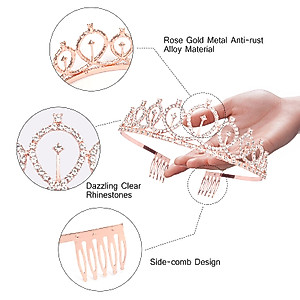 CIEHER Birthday Queen Sash & Birthday Tiara Kit, Birthday Crowns for Women Birthday Crown Birthday Tiaras Birthday Gift Birthday Decorations