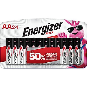 Energizer AA Batteries and AAA Batteries, 24 Max AA and 24 Max AAA Batteries Variety Pack, 48 Count