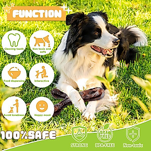 Petbuy 3 Pack Dog Chew Toys for Aggressive Chewers Indestructible Dog Tough Chew Toys,Bacon Flavor Durable Nylon Dog Bones Teething Toy for Dogs Gift,Small Medium and Large Dog Breeds