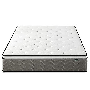ZINUS 12 Inch Support Plus Pocket Spring Hybrid Mattress / Extra Firm Feel / Heavier Coils for Durable Support / Pocket Innersprings for Motion Isolation / Mattress-in-a-Box, Twin