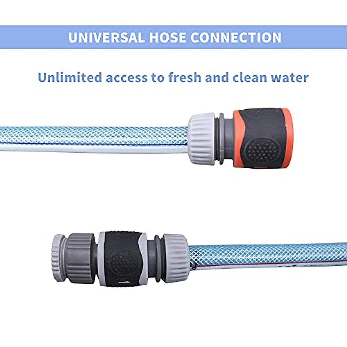 EverBrit Outdoor Dog Water Fountain Step On Water Dispenser Garden Dog Cooling Tool with 2 Nozzles, Always Fresh Water, Sturdy and Easy to Use