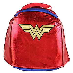 AI ACCESSORY INNOVATIONS DC Wonder Woman Lunch Box Soft Kit Insulated Cooler Bag With Cape