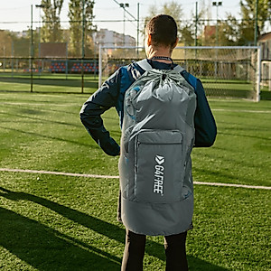 G4Free Extra Large Mesh Ball Bag Soccer Ball Bag Basketball Bag Football Bag Equipment Large Storage Carry Bag Volleyball Bag for Soccer Basketball Football Volleyball Swimming Grey