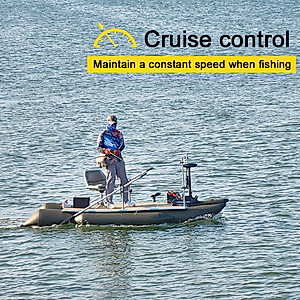 AQUOS Haswing Black 12V 55LBS 48inch Electric Bow Mount Trolling Motor with Remote Control for Inflatable Boat Kayak Bass Boat Aluminum Boat Fishing, Freshwater and Saltwater Use