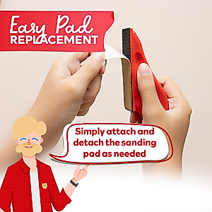 XFasten Micro Sander Kit 3.5” x 1” Mini Detail Sander Sandpaper Kit 80 120 180 240 400 Grit 100 PCS Sand Paper for Wood Furniture, Mini Sander Kit, Finger Sander, Small Sander for Small Projects