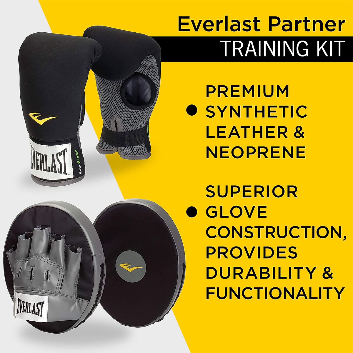 Everlast 3010 Boxing Fitness Kit, Black/Grey