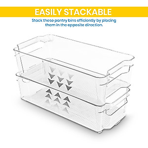 Utopia Home Set of 6 Fridge Organizer - Includes 6 Refrigerator Organizer Bins (5 Drawers & 1 Egg Holder) - Pantry Organization And Storage Bins for Freezers, Countertops and Cabinets
