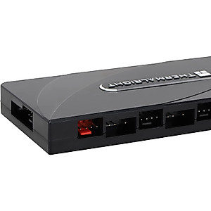 Thermalright ARGB Fan HUB Controller Support 8 Groups of Fans, 8-Port 4 Pin PC Fan Controller, 5V-3Pin ARGB Fan Hub, Strong Paste+Magnetic Suction, SATA Power Cord(12V 4-pin RGB is not Supported)