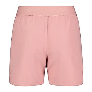 Calvin Klein Girls' Performance Running Shorts, Quick-Drying Mesh, Elastic Waistband & Pull-On Style, Rose Tan Tulip, 8-10