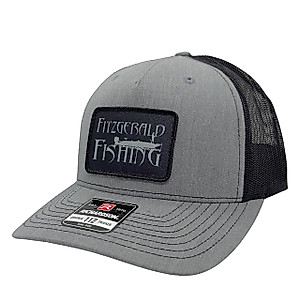 Fitzgerald Patch Hats -100% Polyester Mesh Back Trucker Hat, Snapback Closure
