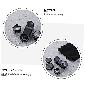 NOLITOY 2PCS Phone Lens Wide Angle Lens Smartphone Phones Smartphones Fish Eye Lens for Phone 13 3 in 1 Phone Camera Lens Phone fisheye Lens Optical Lenses Phone Clip-on Camera Lens Triple