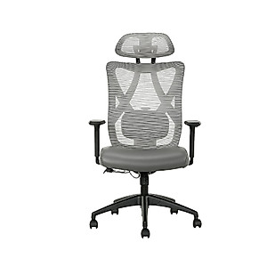 Serta SitTrue Ridgefield Ergonomic Mesh/Vegan Leather High-Back Task