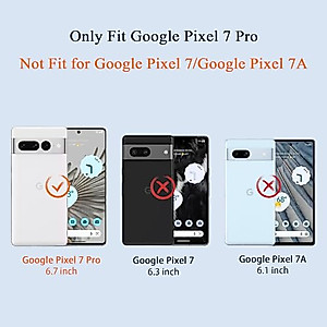 NIFFPD Designed for Google Pixel 7 Pro Case with Belt Clip & Kickstand, Full-Body Triple Layers Rugged Case for Pixel 7 pro 5G 6.7 inch Phone (Black)