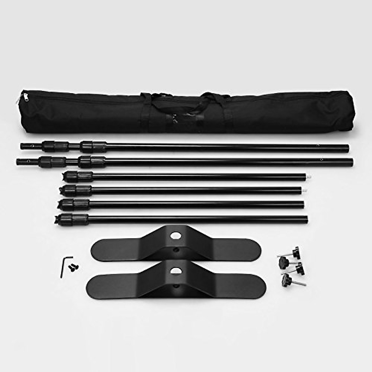 Voilamart Step and Repeat Display Backdrop Banner Stand 8' x 8' Adjustable Telescopic Display Backdrop Stand for Trade Show, Photo Booth, Wall Exhibitor Background with Carrying Bag