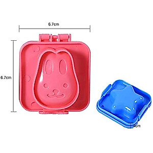 6 Pcs/Set Cartoon Cute Boiled Eggs Sushi Rice Pan Cooking DIY Tools Kitchen Accessories for Kids