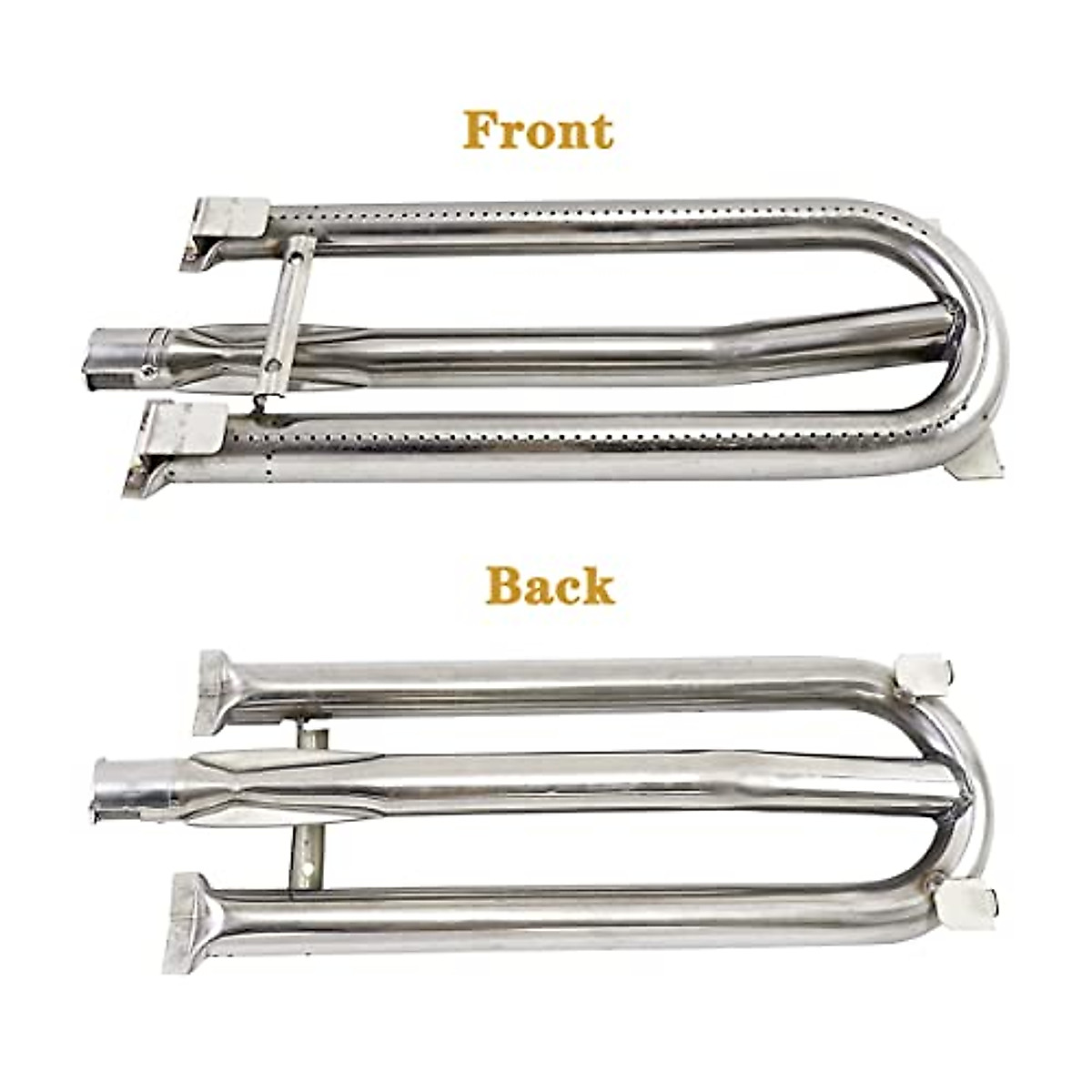 Cmanzhi S1B171 (3-Pack) 19 1/8” Stainless Steel Burner Replacement Parts for DCS 27DBQR, DCS 30 BGB30-BQR, DCS 36 BGA36-BQARN, DCS 48 BGA48-BQRL, Brinkmann Charmglow 810-8905-S 810-8907-S