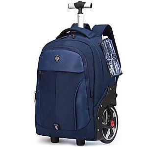 AOKING 18/20 Inch Large Wheeled Water Resistant Travel Business Rolling Wheeled Backpack with Laptop Compartment Bag(20 inch, Blue)