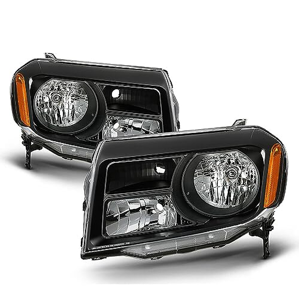 HH Building for EX-L EX LX SE Halogen Type Black Headlight Pair Left+Right 5_HD-JH-HPIL12-AM-BK