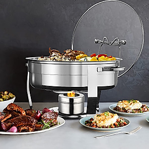 Kichvoe 2pcs Stainless Steel Chafer Wick Fuel Holder Canned Heat Holder Chaffing Dishes Replacement for Buffets Catering Event