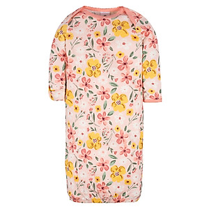 Gerber Unisex Baby Boy and Girls 4-Pack Sleeper Gown Gold 0-6 Months