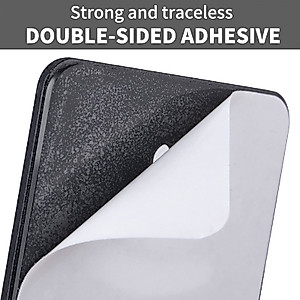 TRINENOX Non-Drilling Adhesive Shower Gel Bottle Rack, Soap Bottle Dispenser Holder Wall Mount, Hand Pump Bottles Dispenser Stand Hanging Rack Shampoo Standing Shelf Storage Holder Bracket(4 Black L)