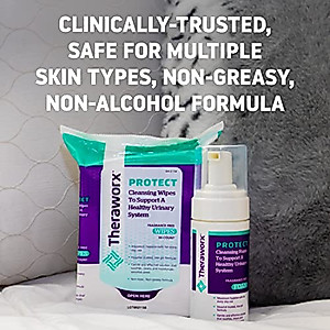 Theraworx Protect U-Pak 60-Ct Wipes & Hygiene Foam 3.4 oz for Urinary Health (Pack of 1)