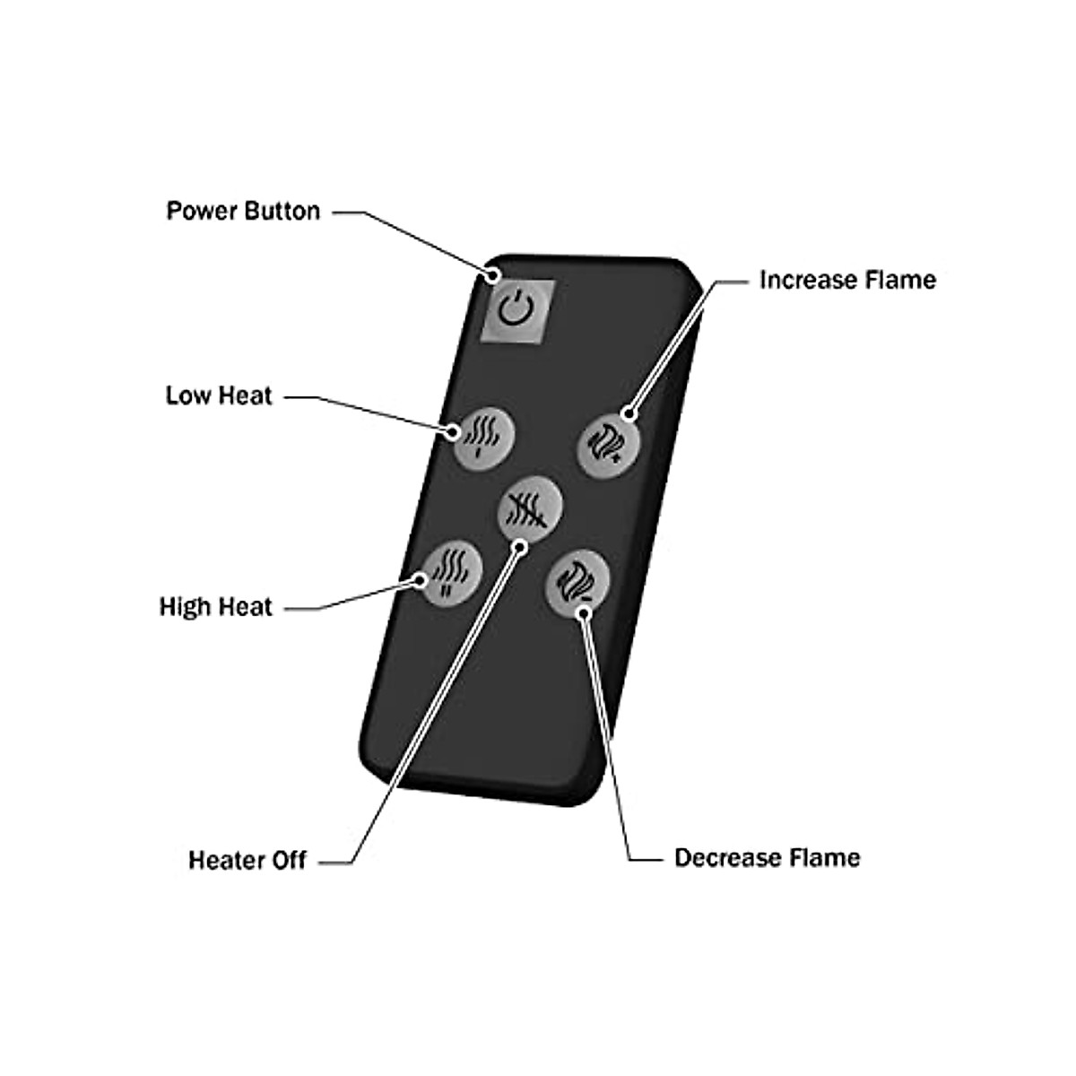 TV Stand with Electric Fireplace - Media Console with Storage Cabinet, Remote Control, Adjustable Heat, and LED Flames by Northwest (Brown)