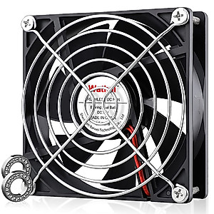 Wathai 9225 92mm x 25mm 12V DC Brushless Computer case Fan 12 Volt 2Pin Dual Ball for DIY Cooling Ventilation Exhaust Projects