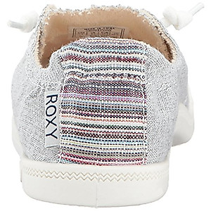 Roxy Women's Rory Slip On Sneaker Loafer Flat, Medium Grey, 8