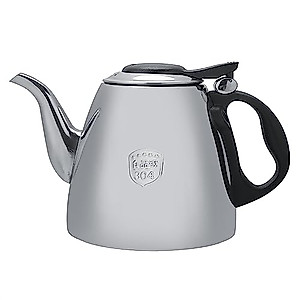 Tea Kettle Stovetop, 1.2l 1.5L Stainless Steel Stove top Teapot Tea Coffee Pot Kettle Heat Resistant Handle (1.5L)