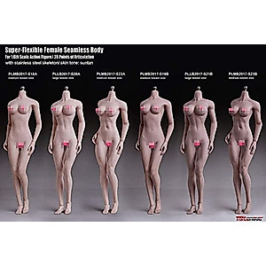 HiPlay TBLeague 1/6 Scale 12 inches Female Super Flexible Seamless Figure Body, Muscular Body Type, Large Bust, Minature Collectible Action Figures (Suntan Skin, S21B (Muscular & Large Bust))