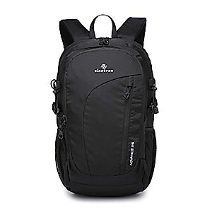 sinotron 25L Travel Hiking Backpack Daypack for Men/Women (Black)