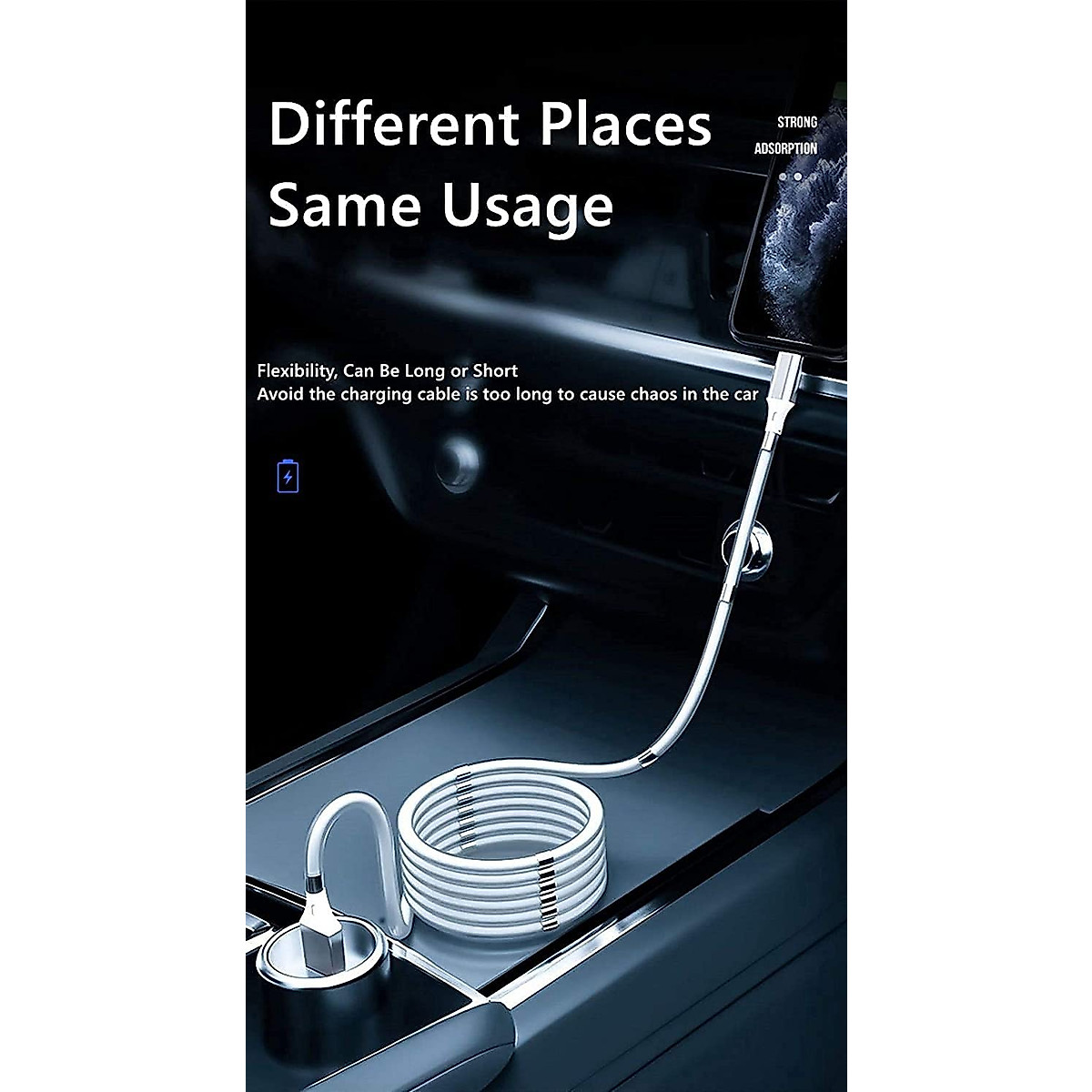 JJKKZVZ 2Pack Upgraded Micro USB 2.0 Magnetic Charging Cable, 3FT Android Charger Cable Data Transfer Cable for All Micro USB Devices