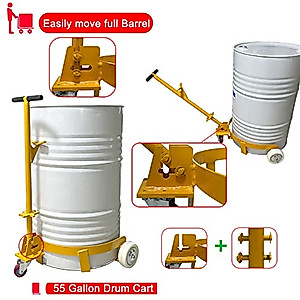 55 Gallon Drum Dolly Barrel Wheels Steel Cart Round Dolly,55 Gallon Drum Dolly Barrel Dolly Not Intended as Lifter