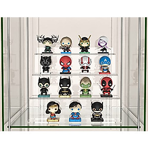 Kcrystenia 9" Perfume Stand (1 Pack) & 6 Pack Acrylic Risers for Display