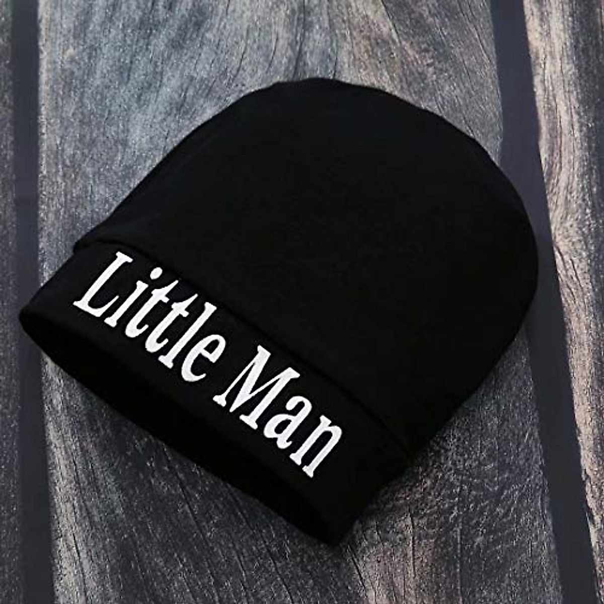 Tepuce Baby Boy Clothes 3-6 Months Letter Print Romper+Long Pants+Hat 3PCS Outfits Set 3-6 months