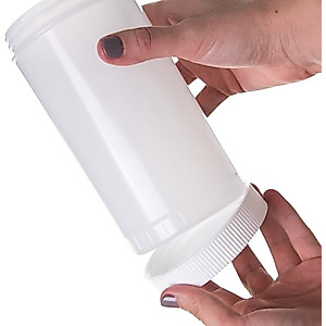 Carlisle FoodService Products Stor N' Pour Bottle Caps Lids with Stacking Ridge for Bar, Kitchen, And Restaurants, Plastic, 3.5 Inches, White, (Pack of 12)