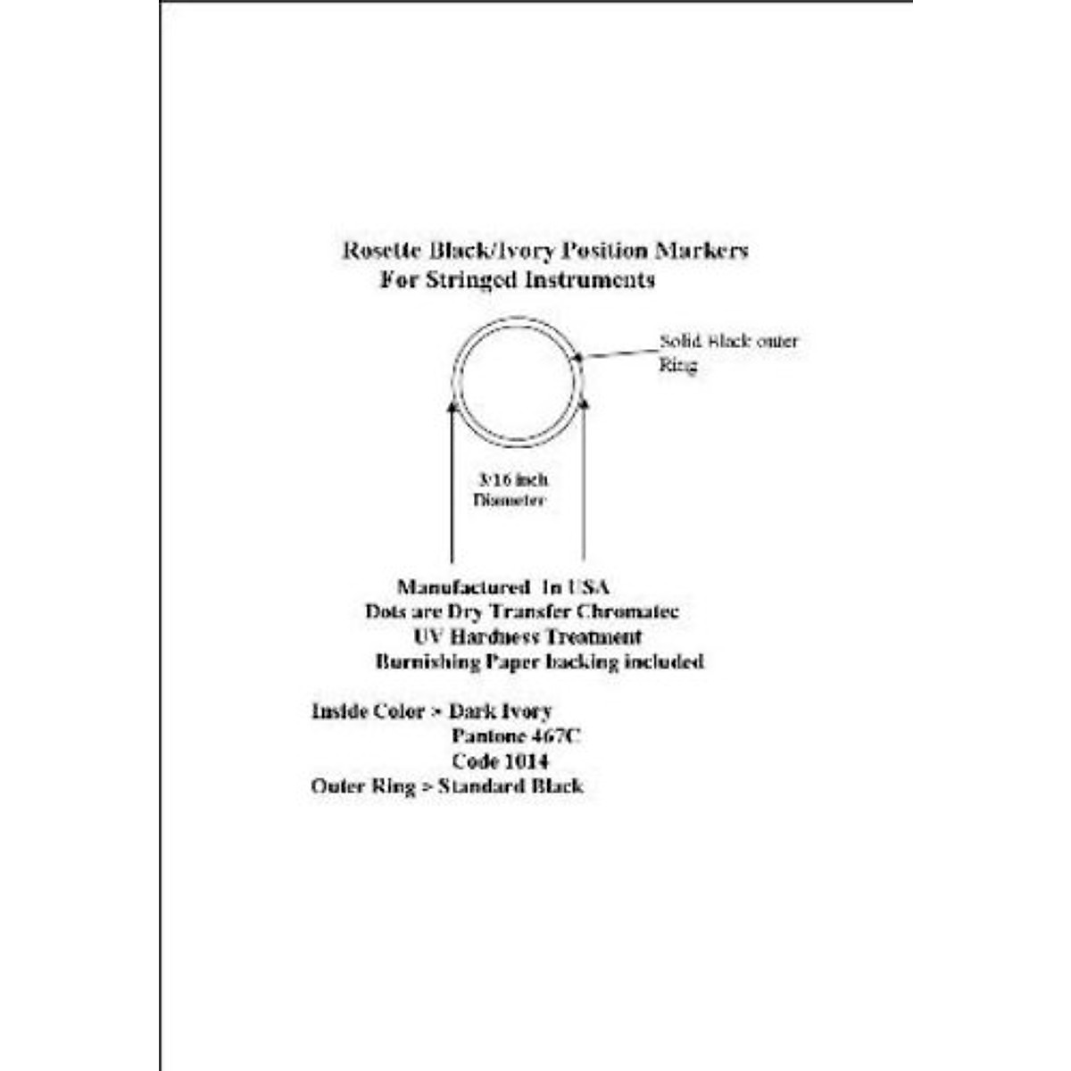 Position Markers For Upright Bass, Fingerboard Dots - Standup Bass, Double Bass