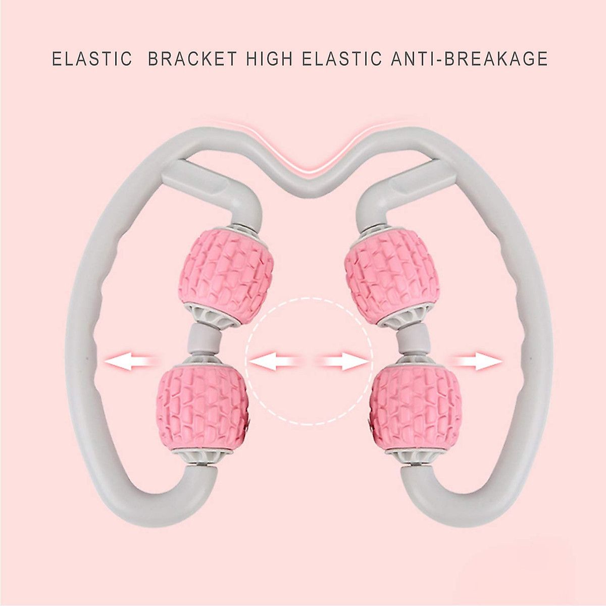 Muscle Massage, 4 Wheels Roller Trigger Point Muscle Therapy Stick Roller for Legs and Body,3D Foam Roller 360°Anti-Cellulite for Deep Tissue Pain Relief Muscle Relaxant Fitness Equipment (Blue)