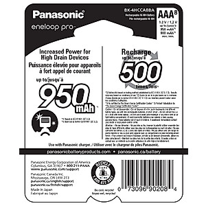 Panasonic eneloop pro AAA High Capacity Batteries (8-pack) and Battery Storage Cases (6-pack)