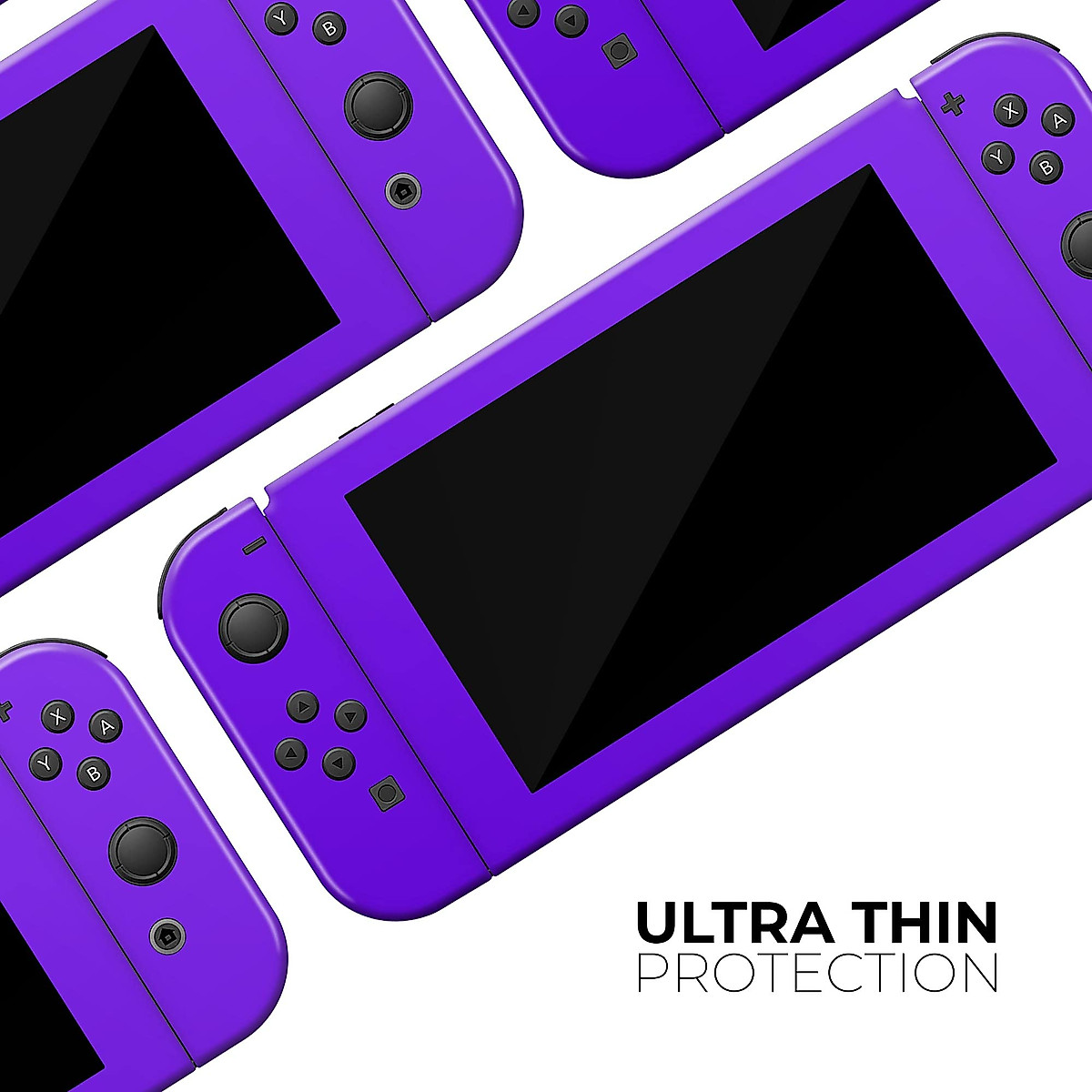 Design Skinz - Compatible with Nintendo Switch Lite - Skin Decal Protective Scratch-Resistant Removable Vinyl Wrap Cover - Solid Purple
