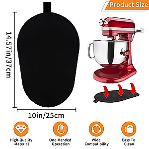 Sliding Mat for Kitchenaid Mixer, Mover Mat Pad for 5-8Qt Bowl Lift Stand Mixer, Kitchen Appliance Slider Compatible for Pro 600 Stand Mixer with Grey Kitchen Accessory, Kitchen Aid Mixer Accessories