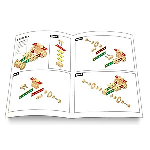 Melissa & Doug Solid Wood Project Workbench Play Building Set - STEAM Toy, Wooden Kids Work Bench, Toy Tool Bench