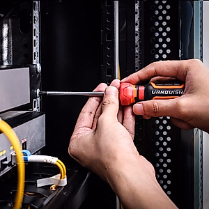 VANQUISH Pieces Magnetic Screwdriver Set, Slotted and Phillips Tips, Tool Set for Home (6-Pieces)